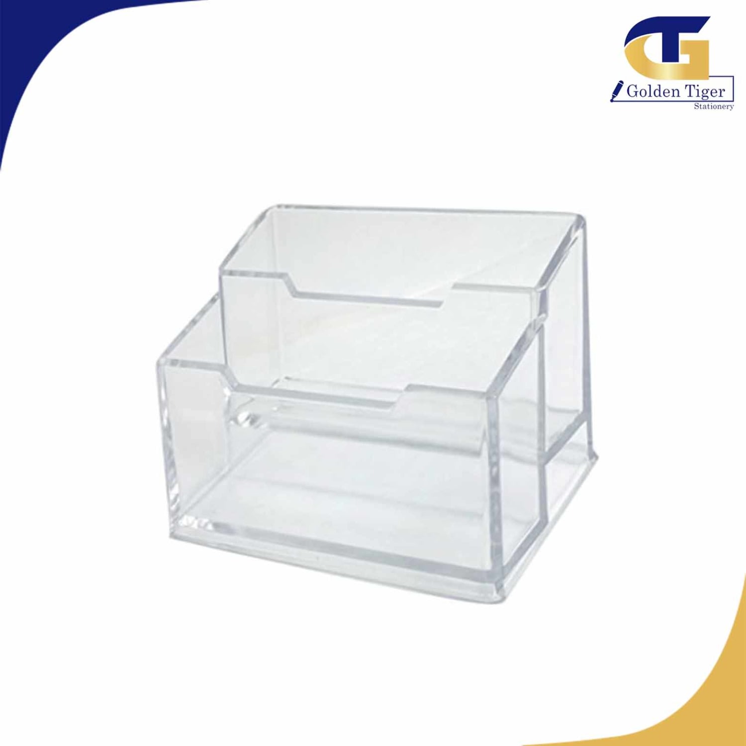 Desktop Name Card Holder 2 Layers | Golden Tiger Stationery Store