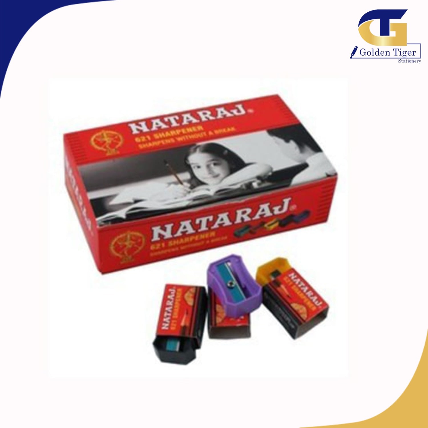Nataraj Sharpener small 621 (20pcs/Box) | Golden Tiger Stationery Store