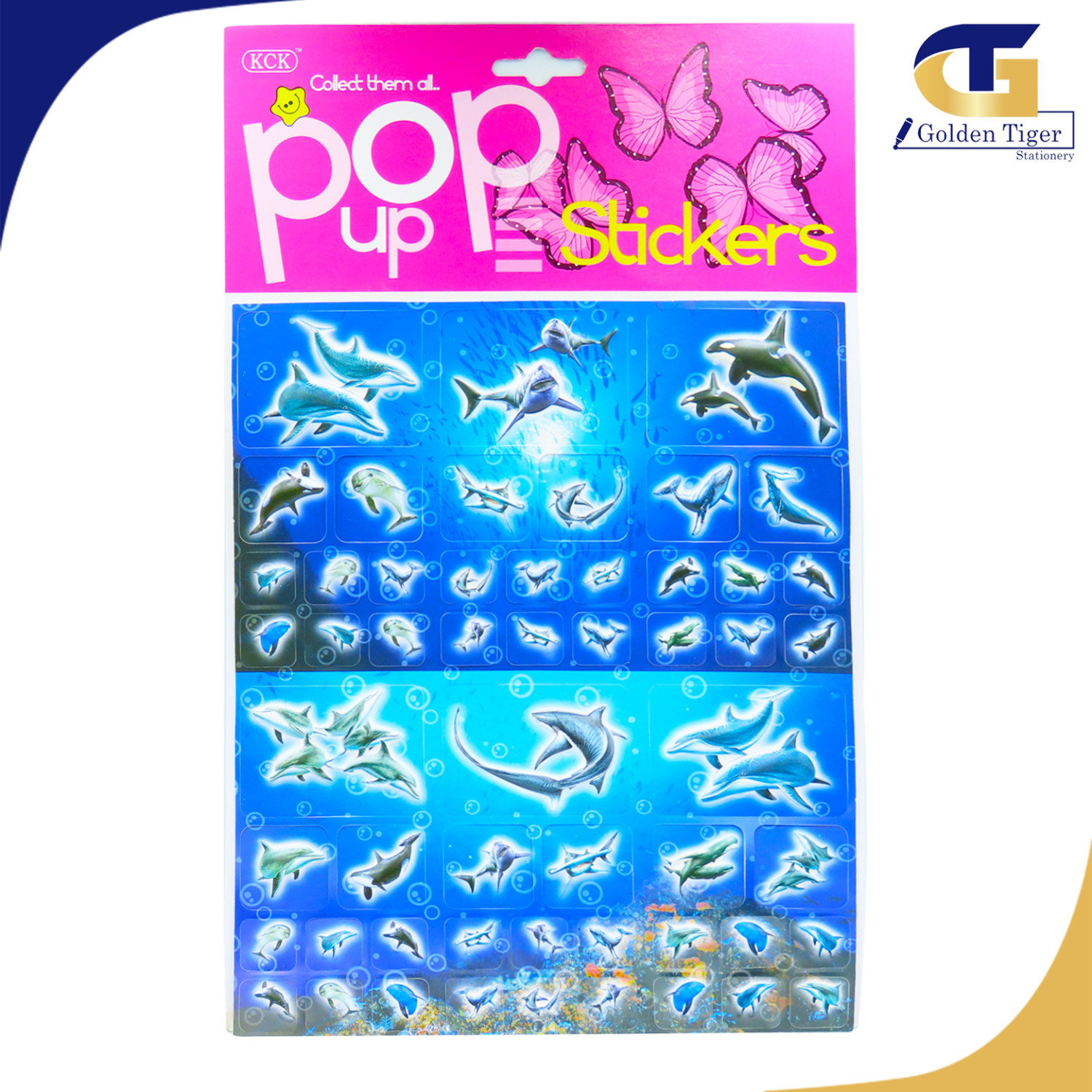 Plastic Cartoon Sticker Pop Up Sticker | Golden Tiger Stationery Store