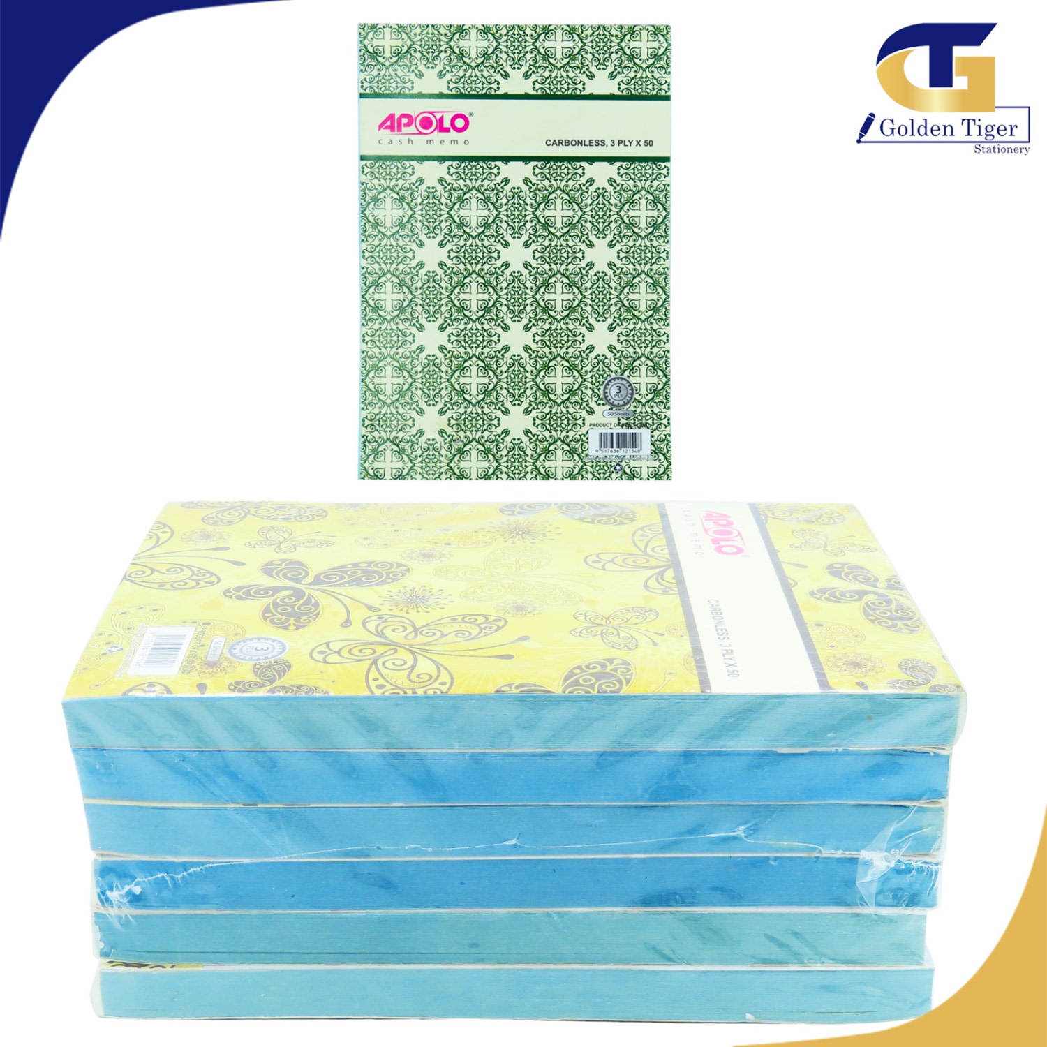 Apolo Voucher Carbonless 4.5 x 6 ( 3 Ply )6pcs/pkt | Golden Tiger ...