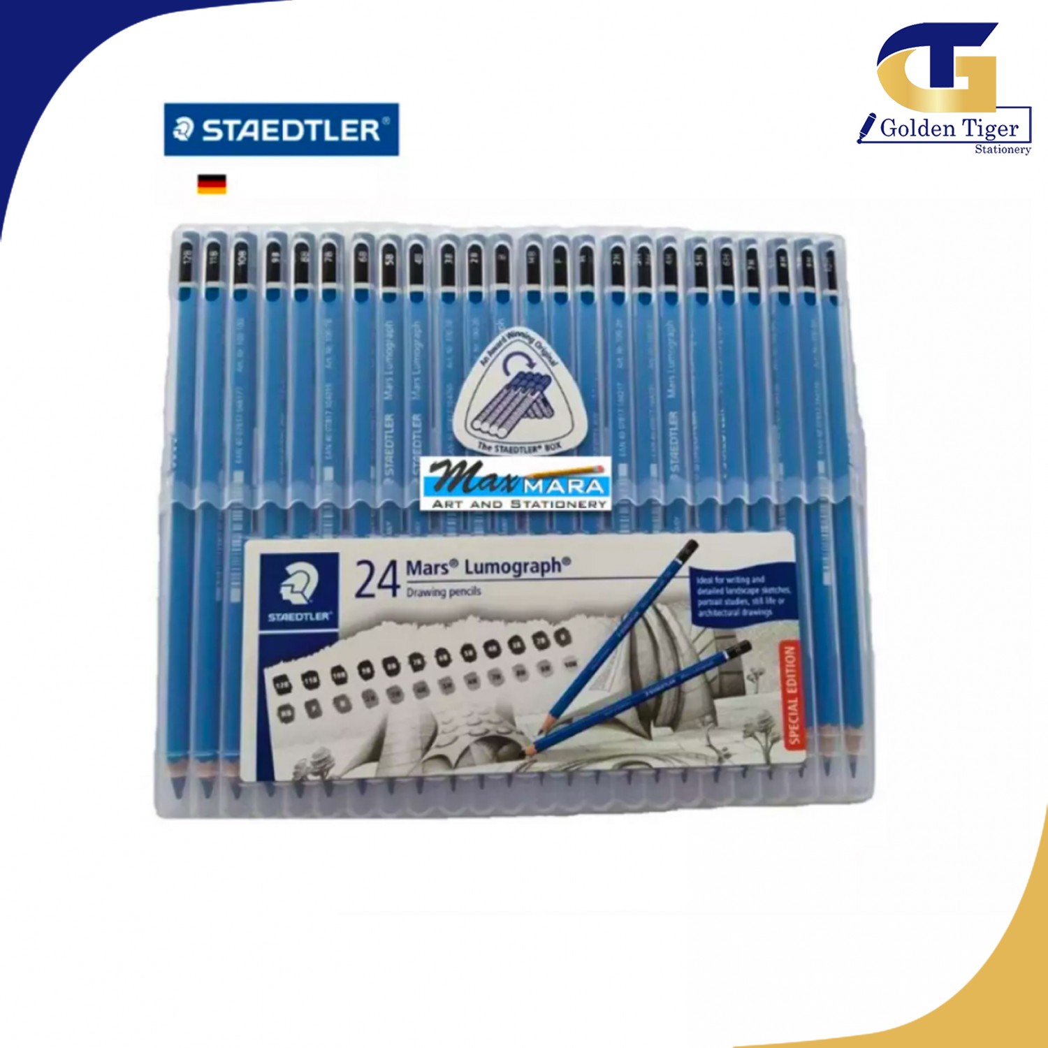 Staedtler Sketch Drawing Pencil Set 24pcs | Golden Tiger Stationery Store