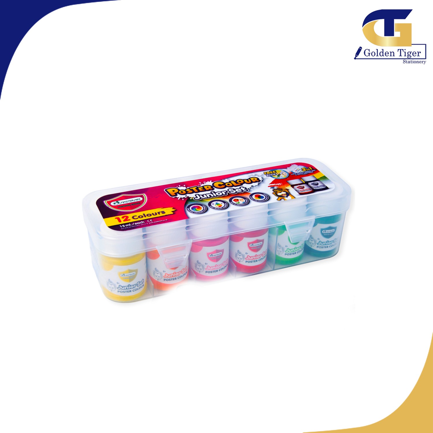 Master Art Poster Color junior Set 12 color | Golden Tiger Stationery Store