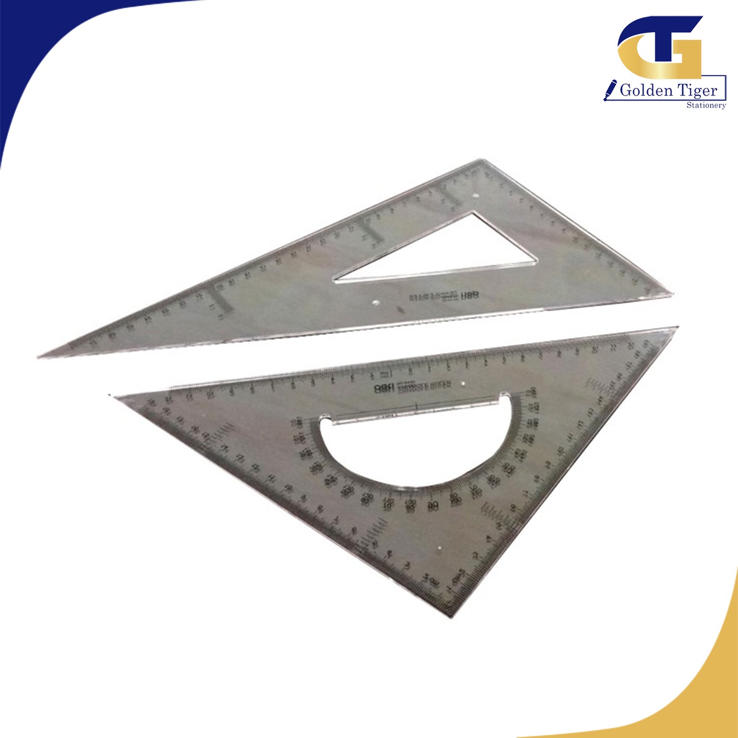 Deli Set Square (6430) 28cm | Golden Tiger Stationery Store