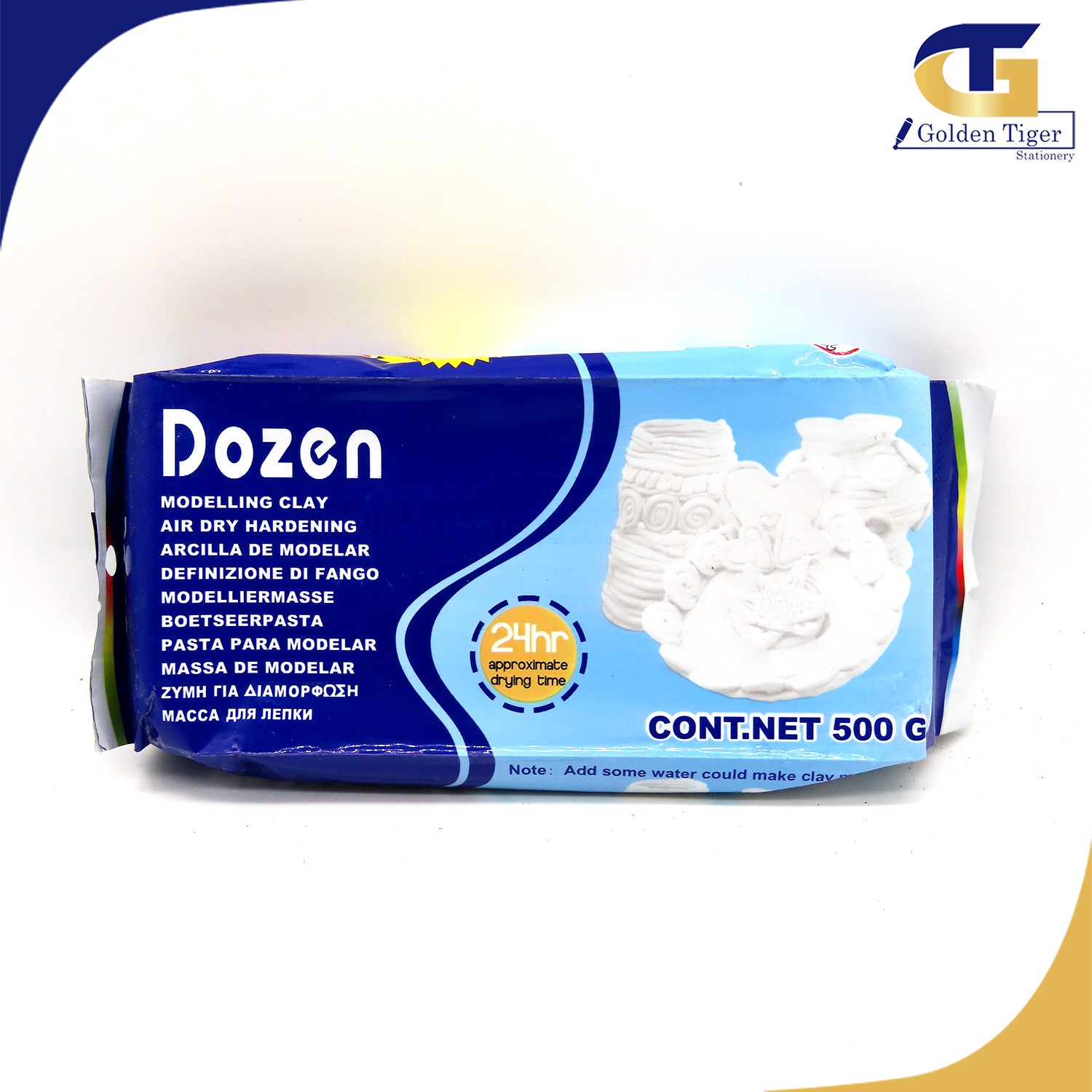 Dozen Modelling Clay White 500g | Golden Tiger Stationery Store