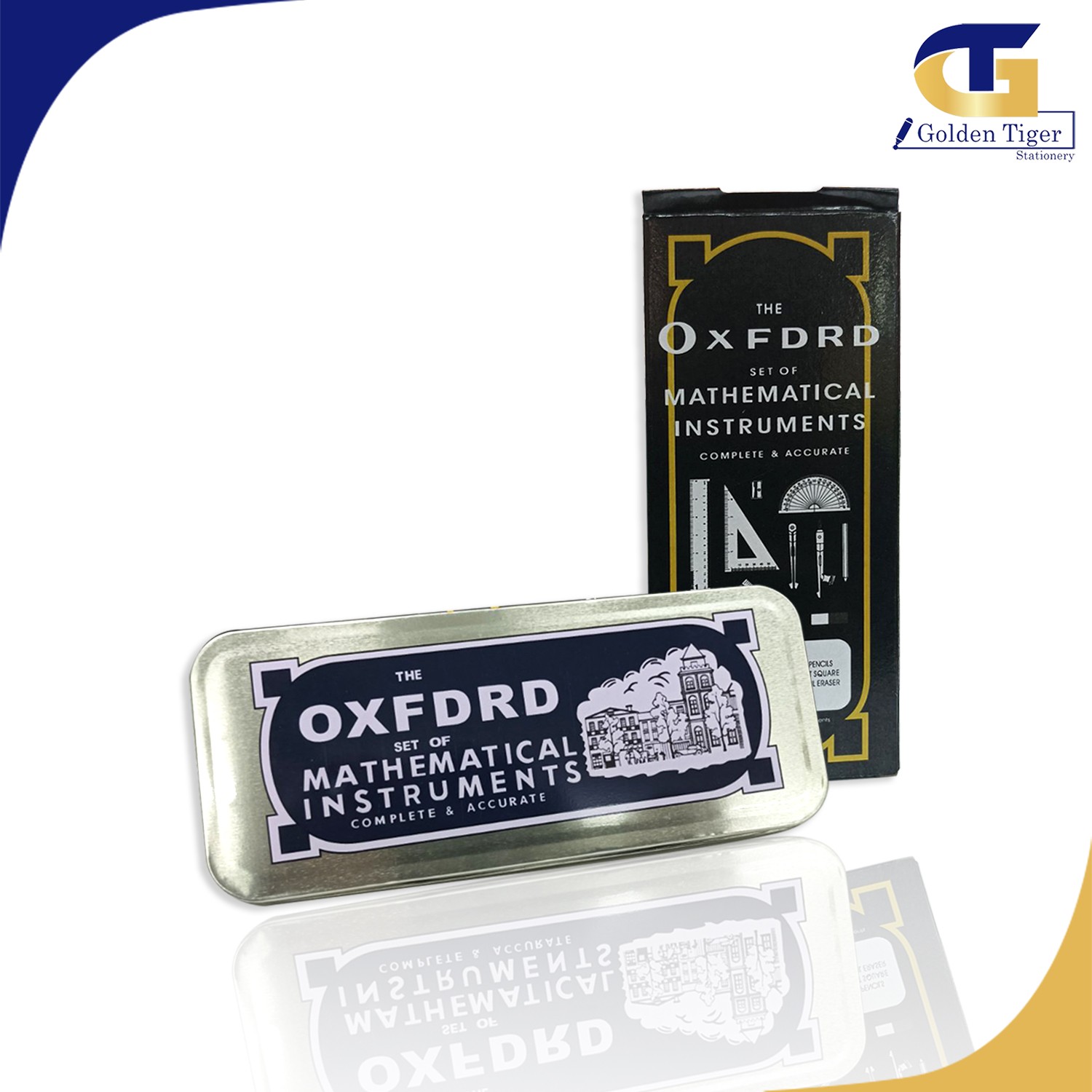 Oxford Compass Box ( ပစ္စည်းစုံ ) | Golden Tiger Stationery Store