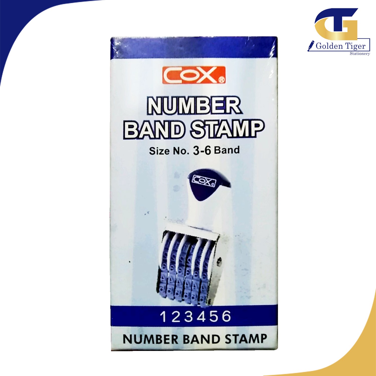 Cox Number Band Stamp No 3-6 | Golden Tiger Stationery Store