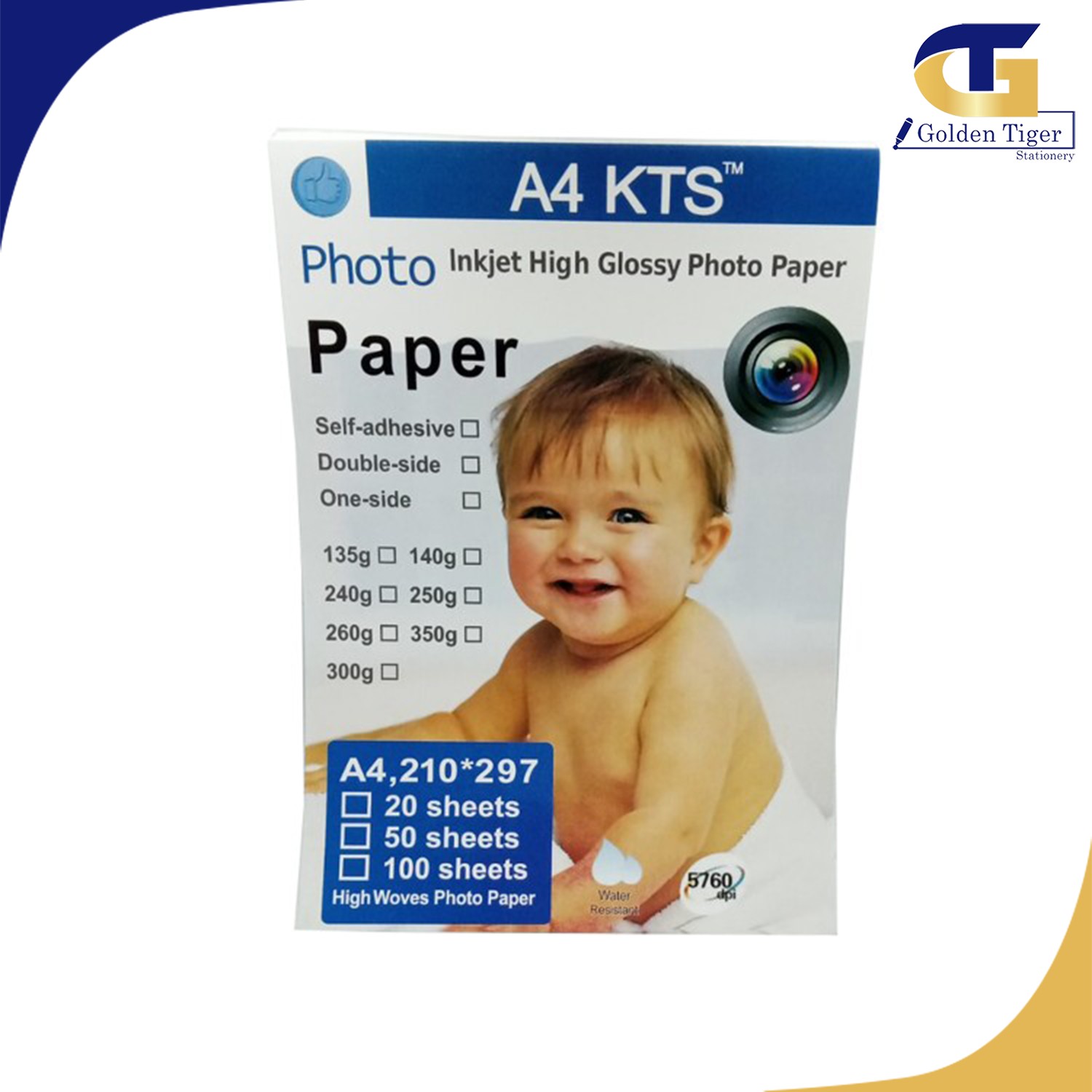 Photo Paper Jinlan sticker (135g)(50sheet ) | Golden Tiger Stationery Store