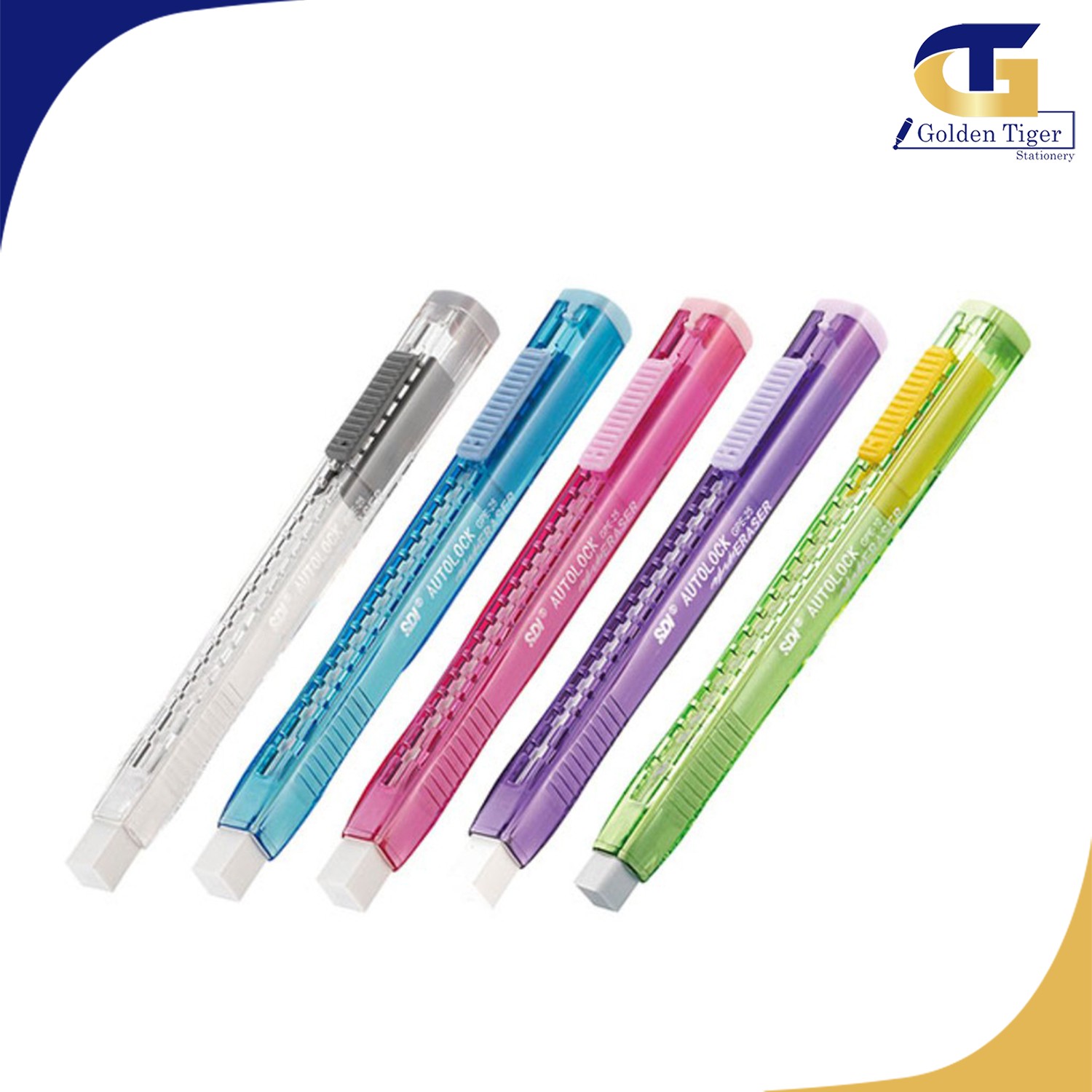 SDI auto lock pen eraser GPE 25 | Golden Tiger Stationery Store